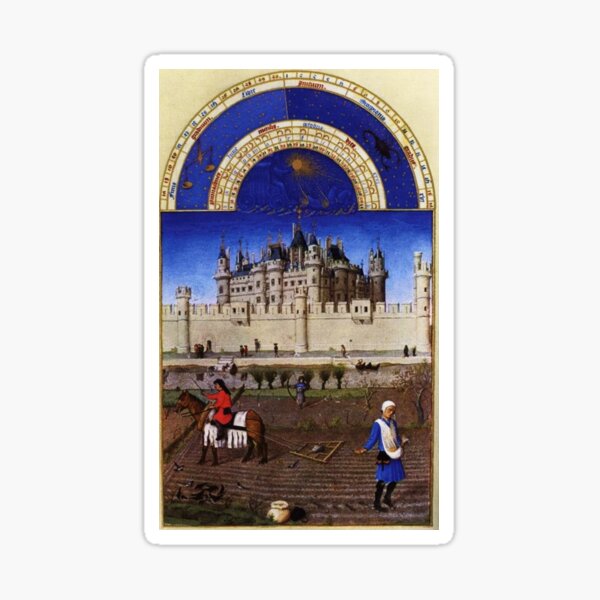 "Medieval Calendar October" Sticker for Sale by Readandburied | Redbubble