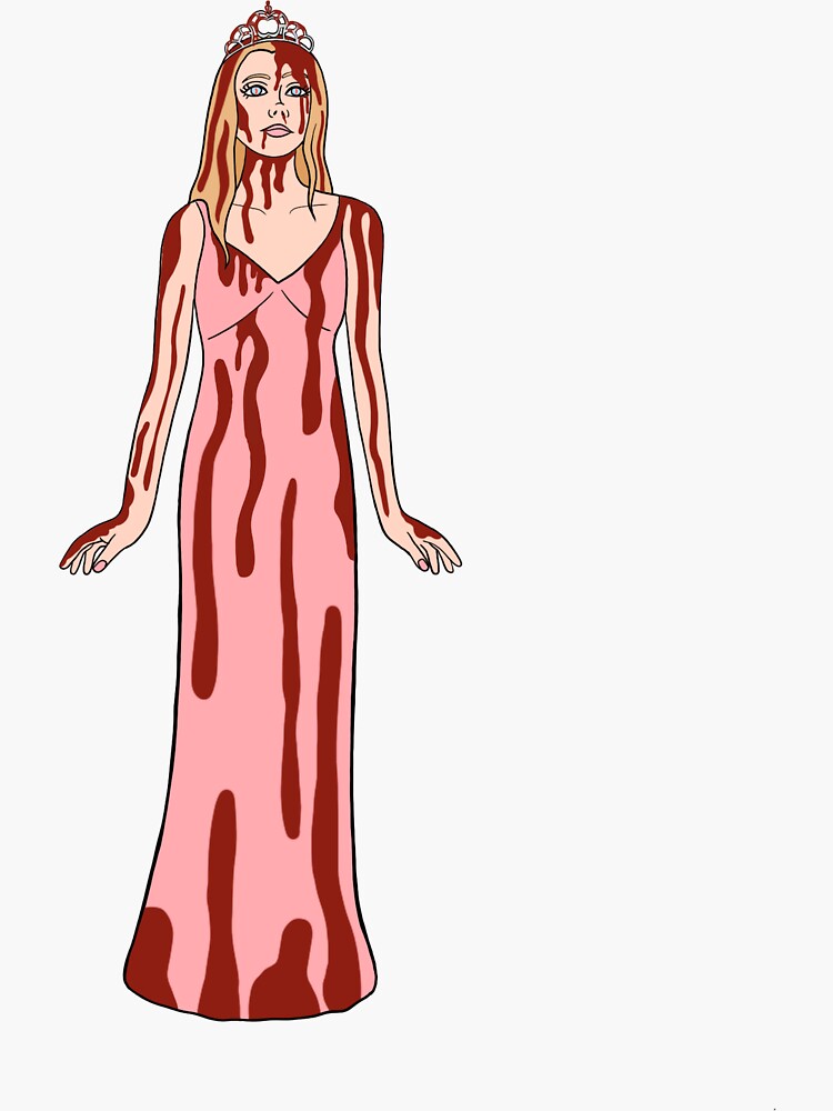 "Carrie" Sticker for Sale by xtinadraws | Redbubble
