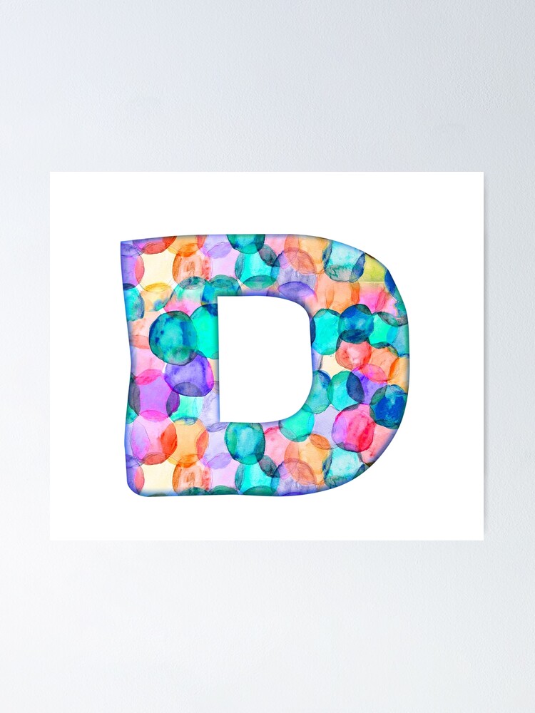 "Letter D" Poster by Paoanne | Redbubble