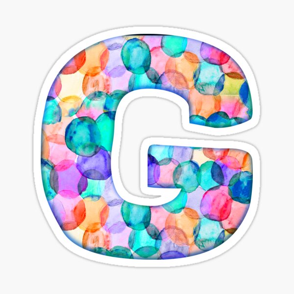 "Letter G" Sticker by Paoanne | Redbubble