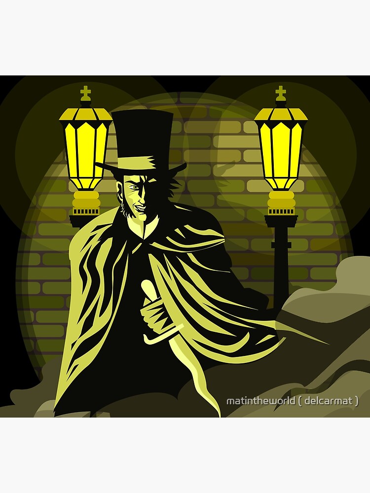 Poster « Jack la faucheuse dans la ruelle avec un couteau », par ...