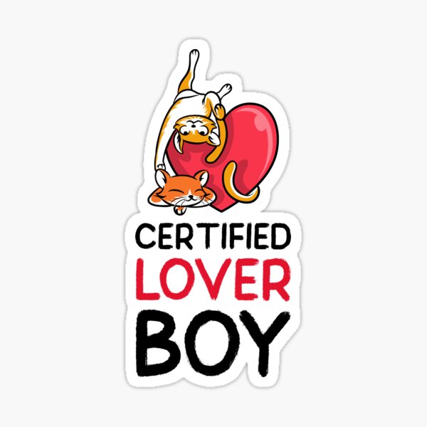 "Certified Lover Boy, CLB " Sticker for Sale by Rcasadesign | Redbubble