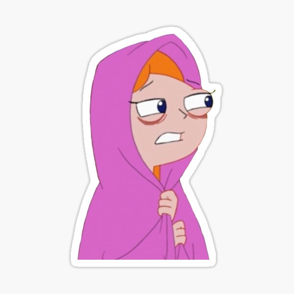 Pegatina «Candace enferma» de WavyGrayvy | Redbubble