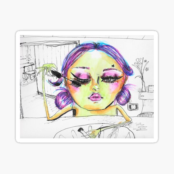"Scara Girl" Sticker for Sale by ClarissaButler | Redbubble