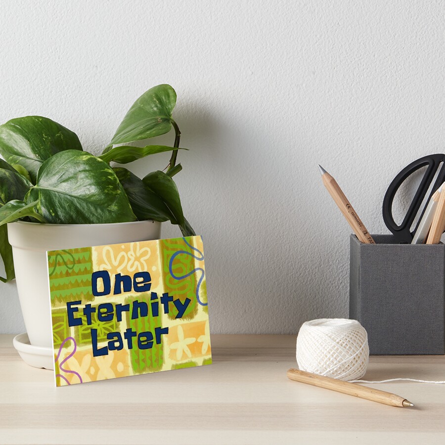 "One Eternity Later COVID Spongebob" Art Board Print for Sale by Halla ...