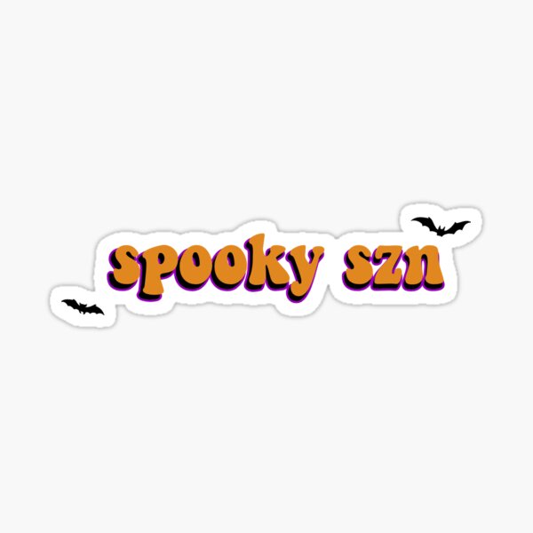 "spooky szn " Sticker for Sale by shelbsericks8 | Redbubble