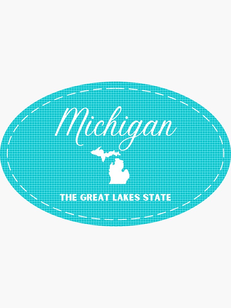 "Michigan Great Lakes State" Sticker for Sale by ml-77pro | Redbubble