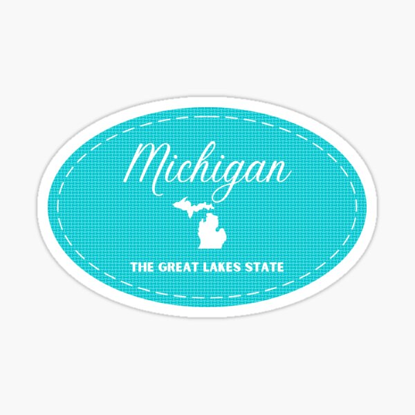 "Michigan Great Lakes State" Sticker for Sale by ml-77pro | Redbubble