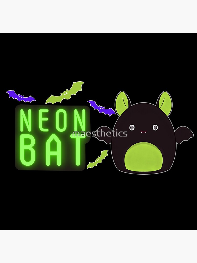 "Squishmallow Neon Bat Bart Halloween 2020" Poster for Sale by ...