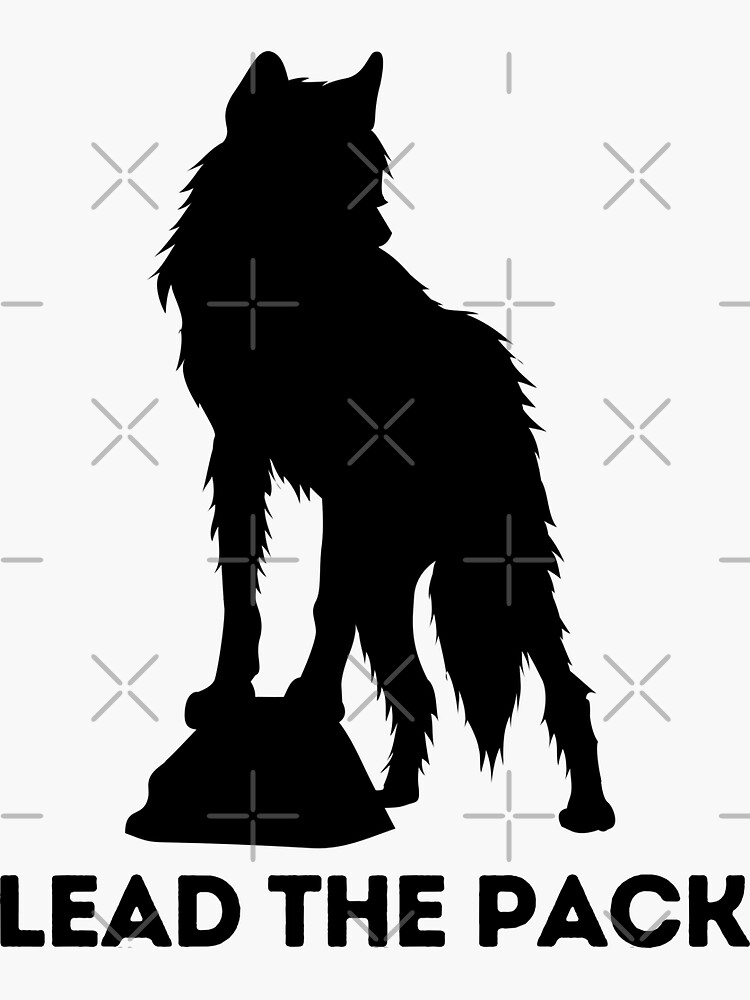 "Lead The Pack" Sticker for Sale by Intuitivengine | Redbubble