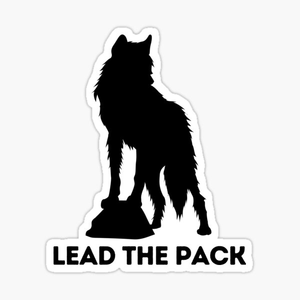 "Lead The Pack" Sticker for Sale by Intuitivengine | Redbubble
