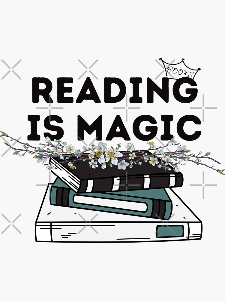 "Sticker Reading is Magic, for the Real Books Lover only, If you love ...