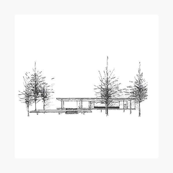 "The Farnsworth House" Photographic Print by Mienmo | Redbubble