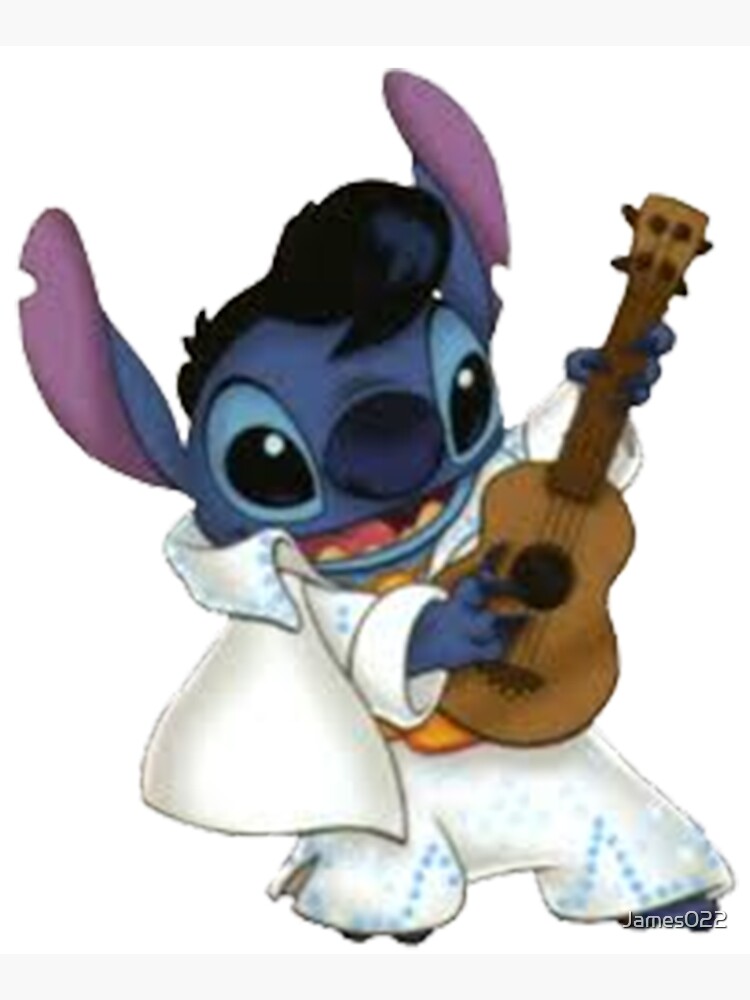"Elvis stitch" Sticker for Sale by James022 | Redbubble