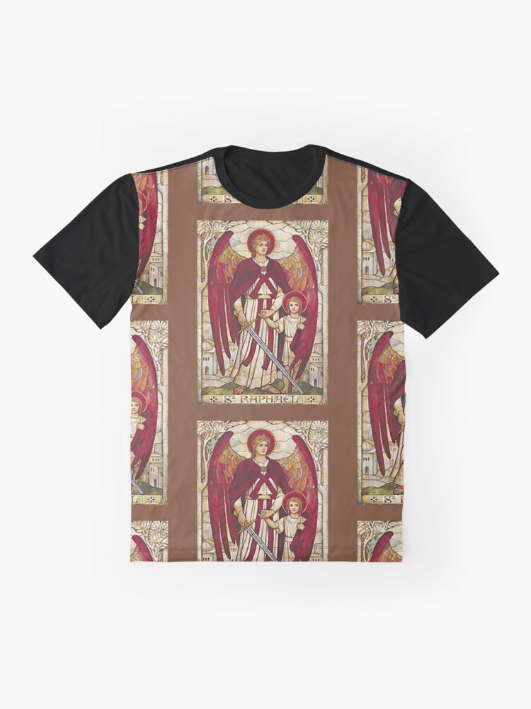 "St Raphael Rafael Angel Catholic Saint Archangel" T-shirt for Sale by ...