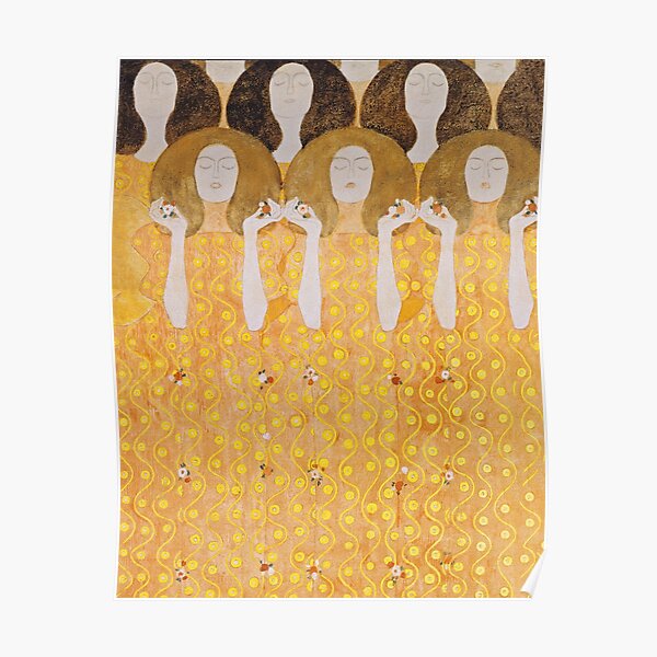 "Choir of Angels Gustav Klimt" Poster for Sale by VintageArchive ...