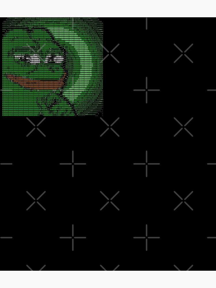 "Pepe The Frog Smug Face Meme Ascii Text Graphic Computer Retro Green ...