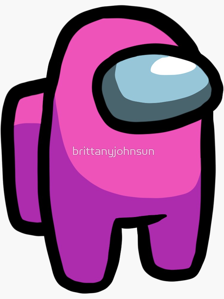"Pink Crewmate" Sticker by brittanyjohnsun | Redbubble