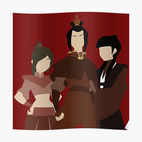 "Avatar The Last Airbender Azula's Team Minimalist" Poster for Sale by ...