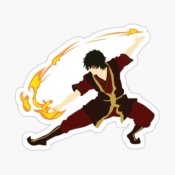 "Avatar The Last Airbender Minimalist Zuko" Sticker by egrjhn | Redbubble