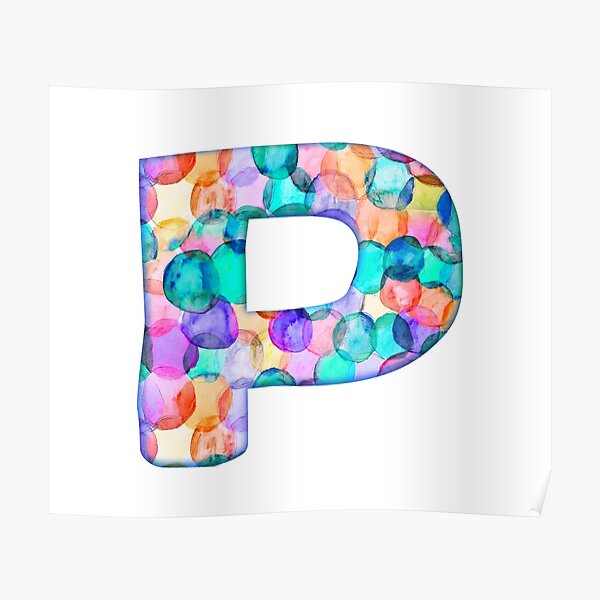 "Letter P" Poster by Paoanne | Redbubble