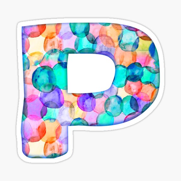 "Letter P" Sticker for Sale by Paoanne | Redbubble