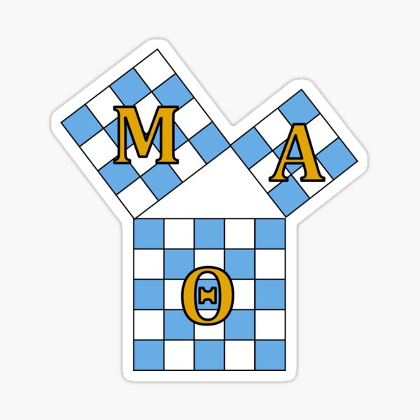 "Mu Alpha Theta Math Honor Society Pythagorean Theorem Gift" Sticker by ...