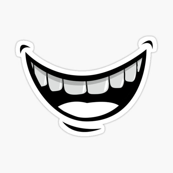 "Big Smile Mask" Sticker by Yassou-Shop | Redbubble