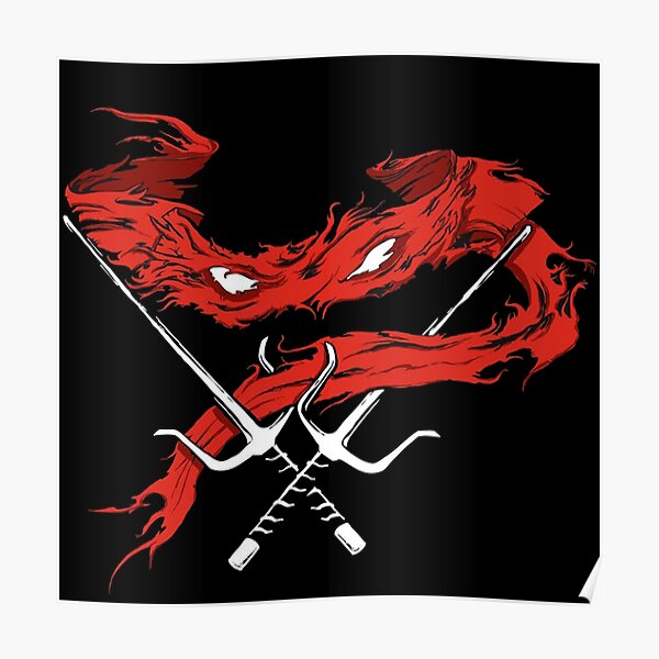 "turtle mutant ninja turtles raphael mask" Poster by geofanylauren ...