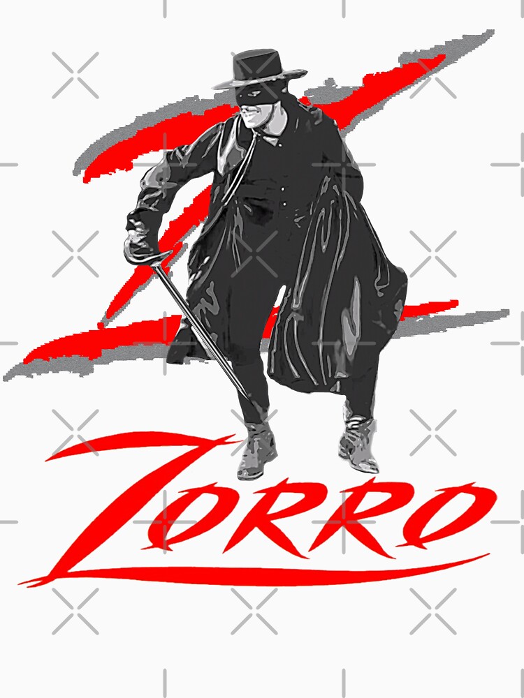 "Zorro signs a Z with his sword" T-shirt for Sale by Astralia ...