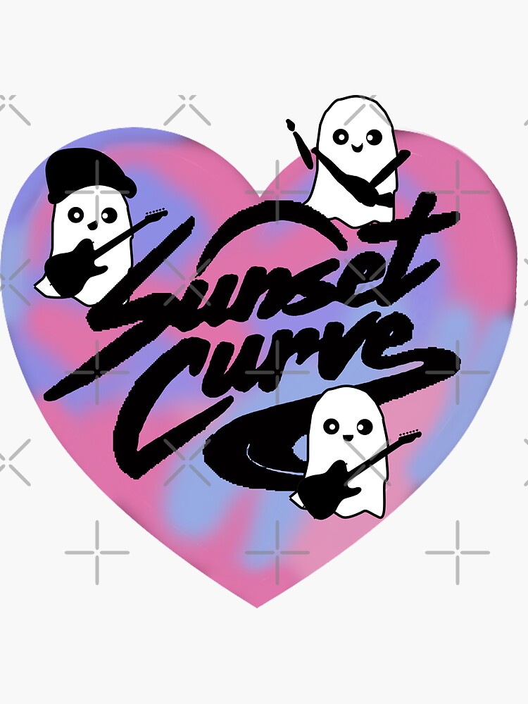 "Sunset Curve Logo Luke Alex Reggie" Sticker for Sale by lucky-fern ...