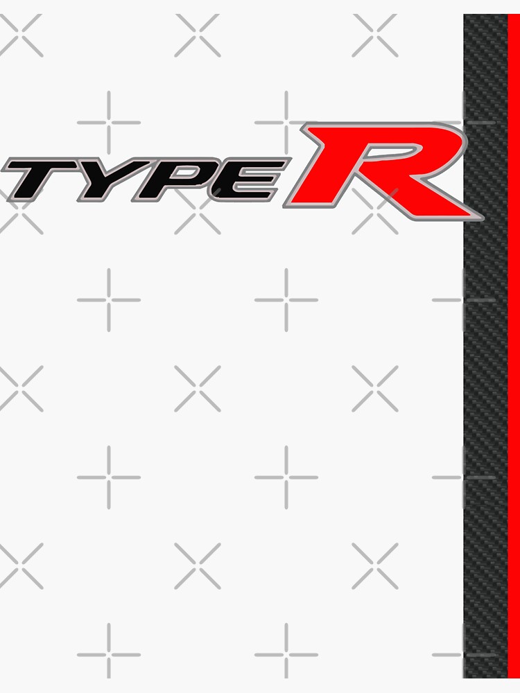 "Carbon TYPE R RACING STRIPE" Sticker for Sale by cowtownCOWBOY | Redbubble