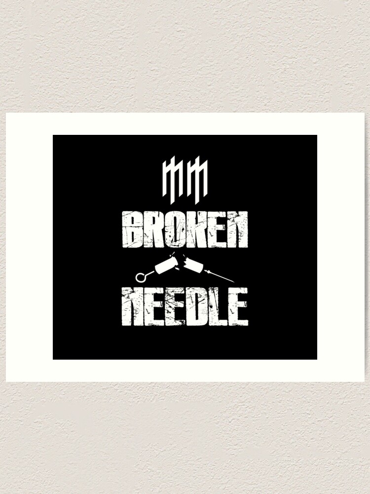 "Marilyn Manson Broken Needle white" Art Print by LapinMagnetik | Redbubble