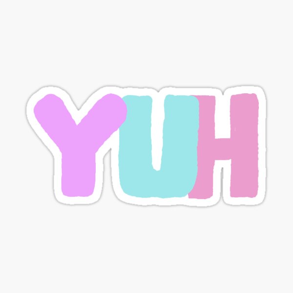 "YUH Digitally Drawn Artwork" Sticker by flower-field | Redbubble