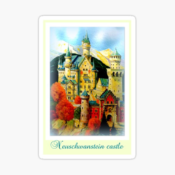 Neuschwanstein Castle Stickers | Redbubble