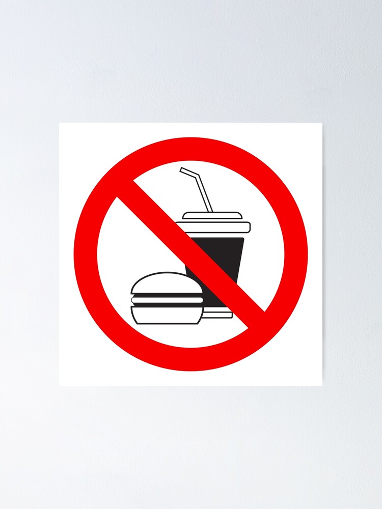 "Say NO to Fast Food" Poster for Sale by kitlim | Redbubble