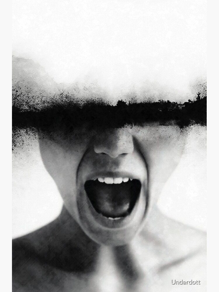 "Sometimes i feel like screaming" Poster by Underdott | Redbubble