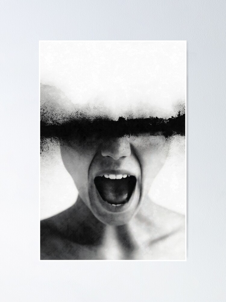 "Sometimes i feel like screaming" Poster by Underdott | Redbubble