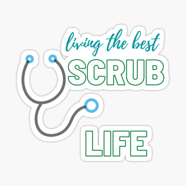 "Scrub Techs" Sticker for Sale by sharrohi | Redbubble