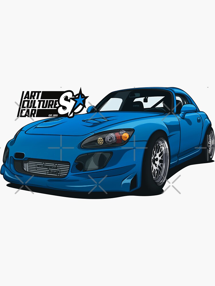"Blue S2000" Sticker for Sale by SprayPatrick | Redbubble
