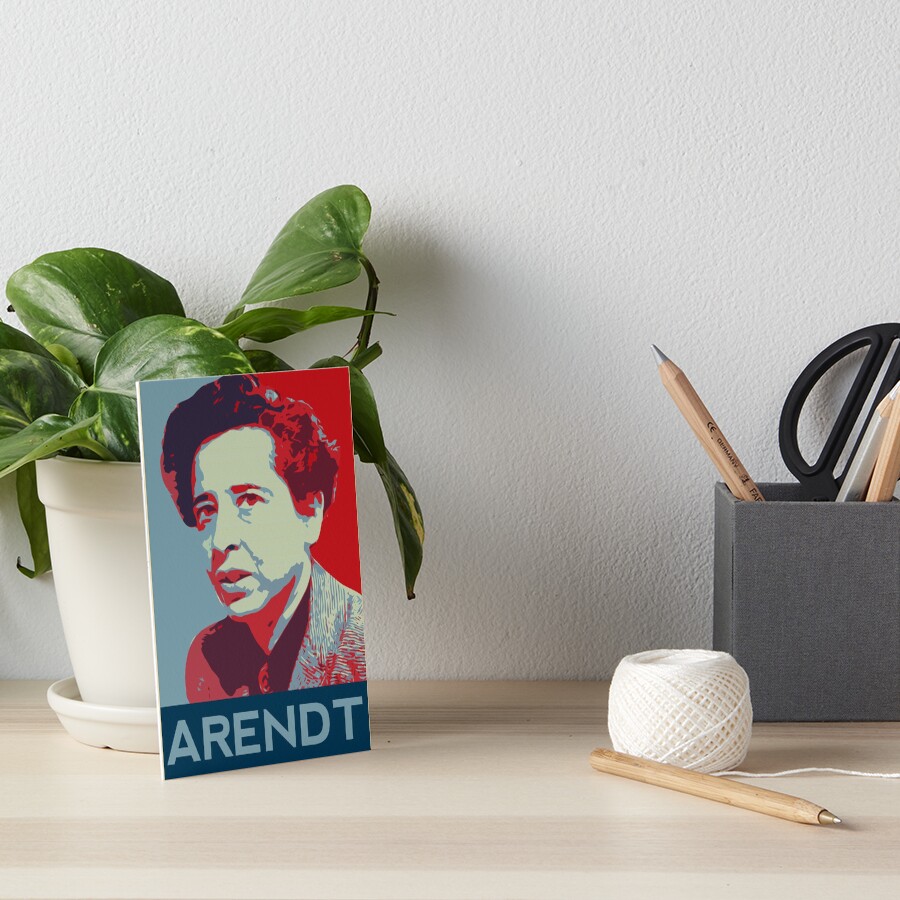 "Hannah Arendt poster" Art Board Print for Sale by SozioNiko | Redbubble