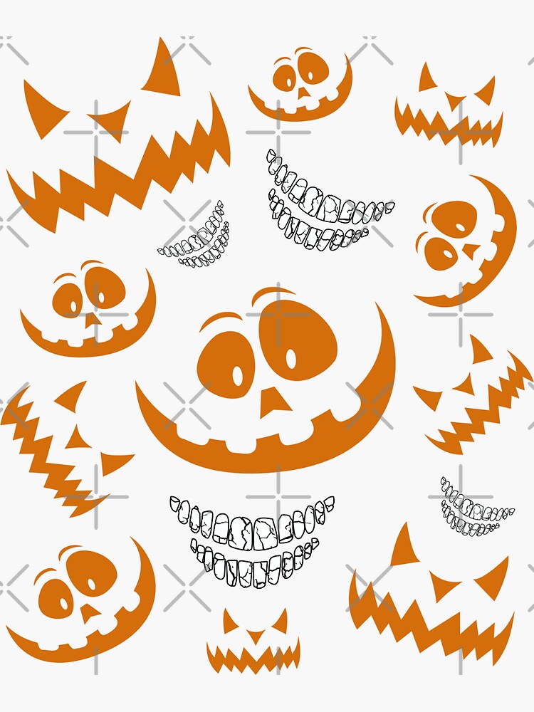 "Funny Halloween Costume With Creepy Smiles" Sticker for Sale by ...