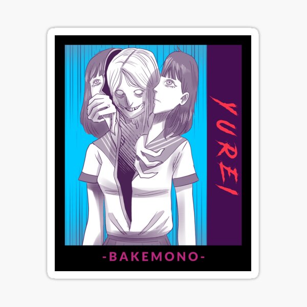 "Yurei bakemono Japanese horror nightmare tales" Sticker for Sale by ...