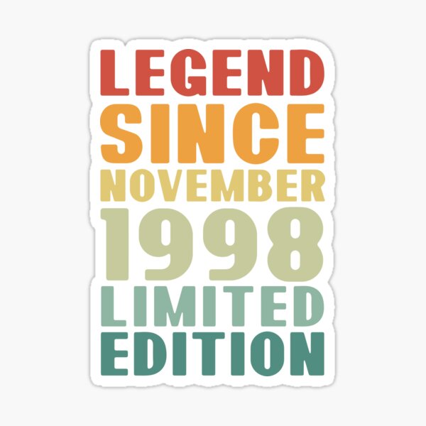 Since 1998 Stickers | Redbubble