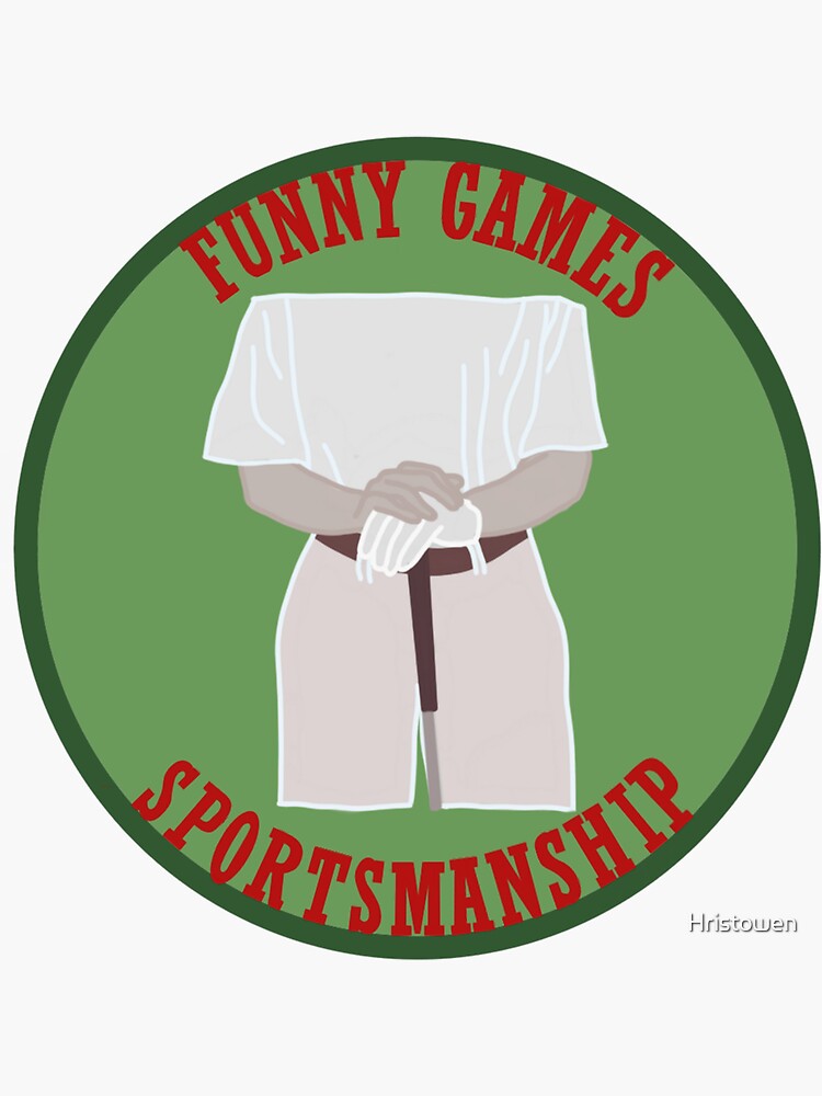 "Horror Scout Badge - Sportsmanship" Sticker for Sale by Hristowen ...