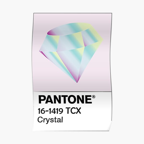 "Crystal Pantone" Poster for Sale by InesTC | Redbubble