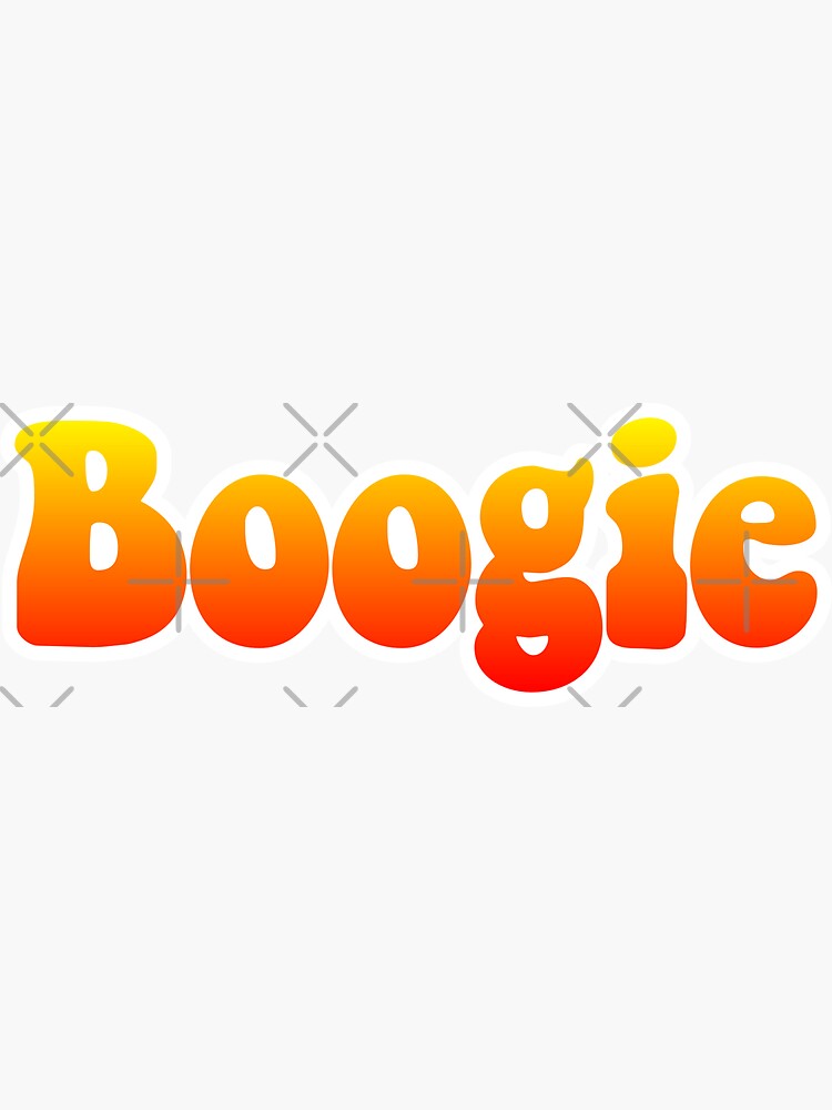 "Boogie - Time to Boogie - Dance" Sticker by Neolithic15 | Redbubble
