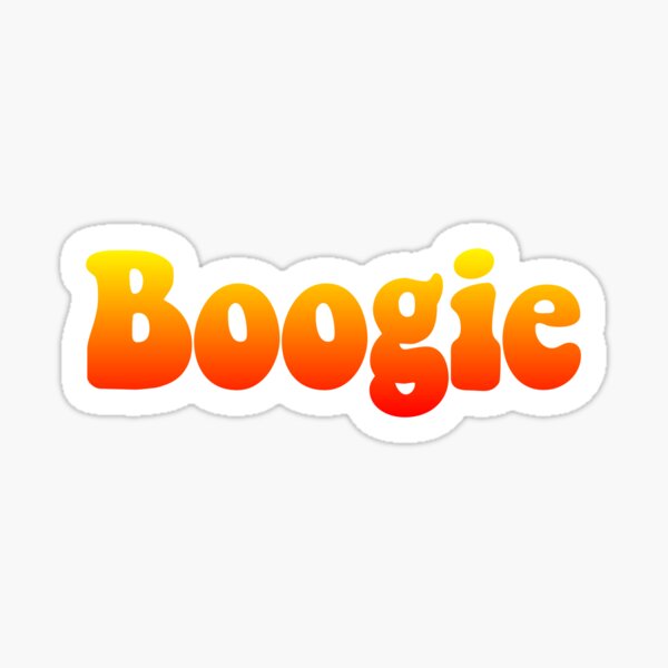 "Boogie - Time to Boogie - Dance" Sticker by Neolithic15 | Redbubble