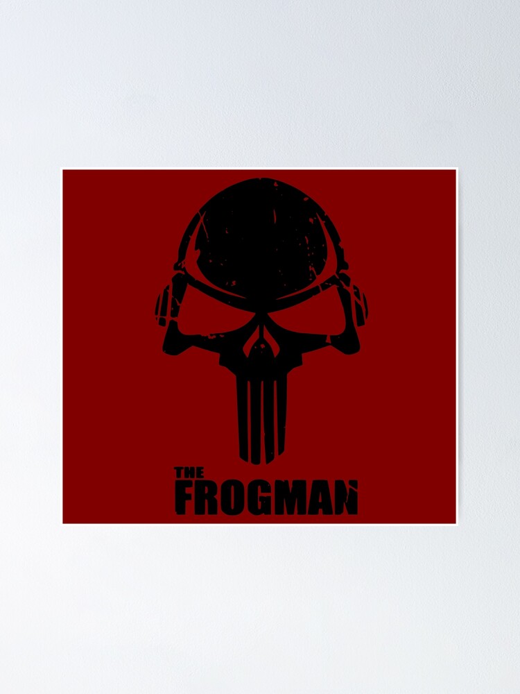 "The Frogman (distressed)" Poster for Sale by StrongVlad | Redbubble