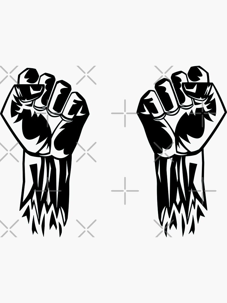 "Sticker Packs BLM Symbol BLM Fist Protests " Sticker for Sale by ...